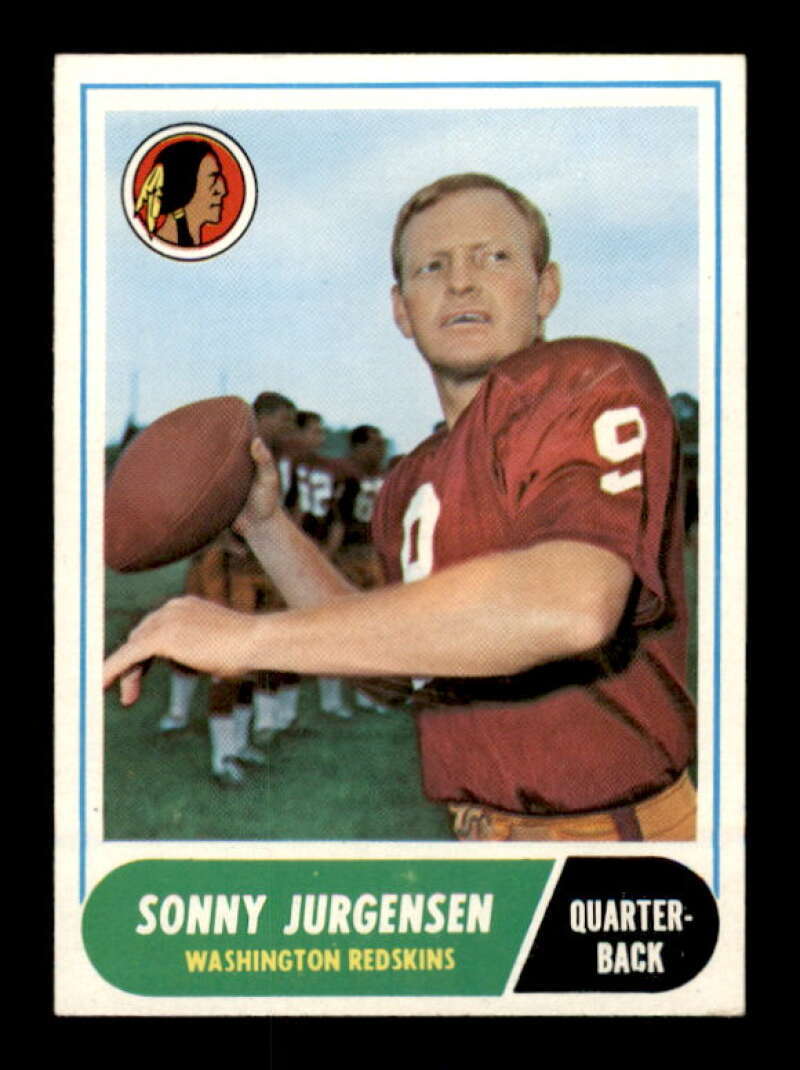 1968 Topps #88 Sonny Jurgensen EXMT/EXMT+ Redskins 563066 | eBay
