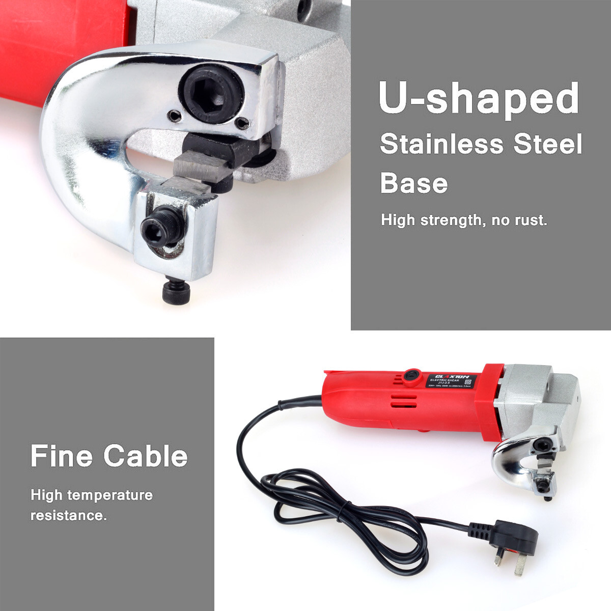 2.5mm Electric Sheet Metal Shear Snip Scissor Nibbler Scissor Power ...