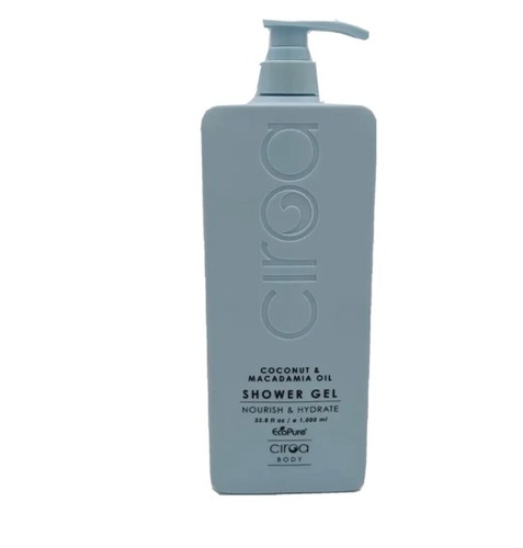 CIROA Coconut & Macadamia Oil Nourishing Shower Gel 33.8 oz Body Wash ...