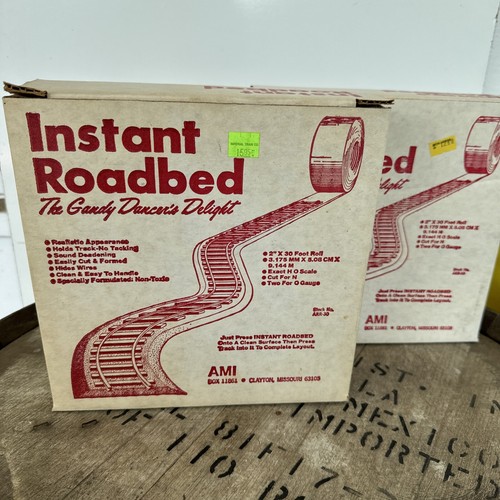 AMI Instant Roadbed 2" x 30 Foot Roll Black Exact HO Scale Plus Partial ...