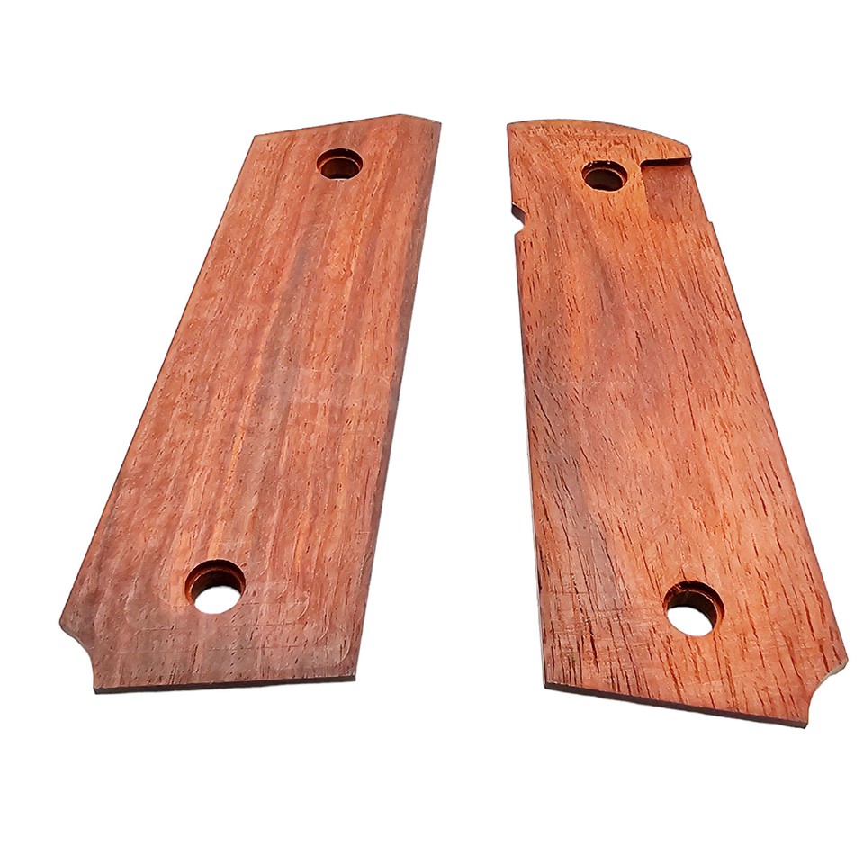 Full Size 1911 Solid Rosewood Grips - Spanish Diamond Design - Ambi Cut ...