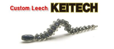 KEITECH Custom Leech 3 inch 0.04 oz 10pcs Down shot worm specially ...