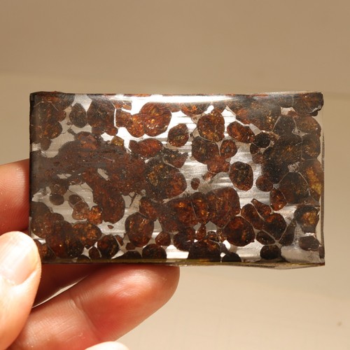 24g Rare slices of Kenyan Pallasite olive meteorite A232 | eBay