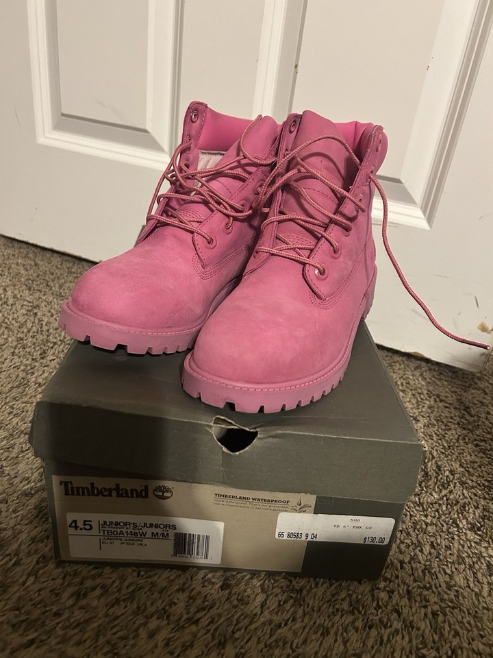 All Pink Timberlands Size 4.5 | eBay
