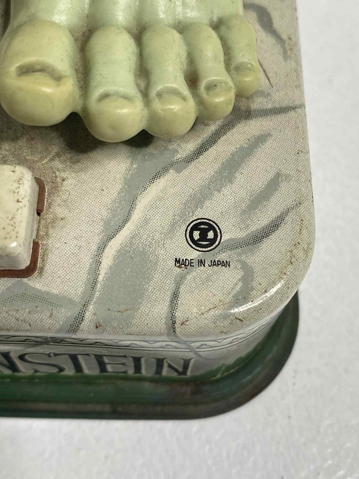 Vtg Frankenstein Blushing Monster Rosko Halloween Tin Toy Japan Not ...