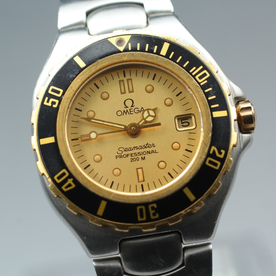 [EXC+5] Vintage OMEGA Seamaster Pro 200m Cal. 1429 Women's 28mm Qz ...