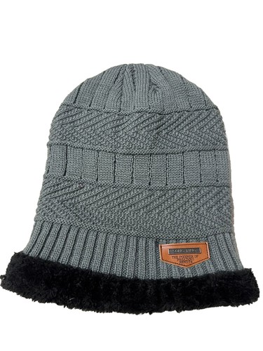 Song Ting Knit Beanie Unisex OS Cap Lined Hat Ski Faux Fur Trim Winter ...