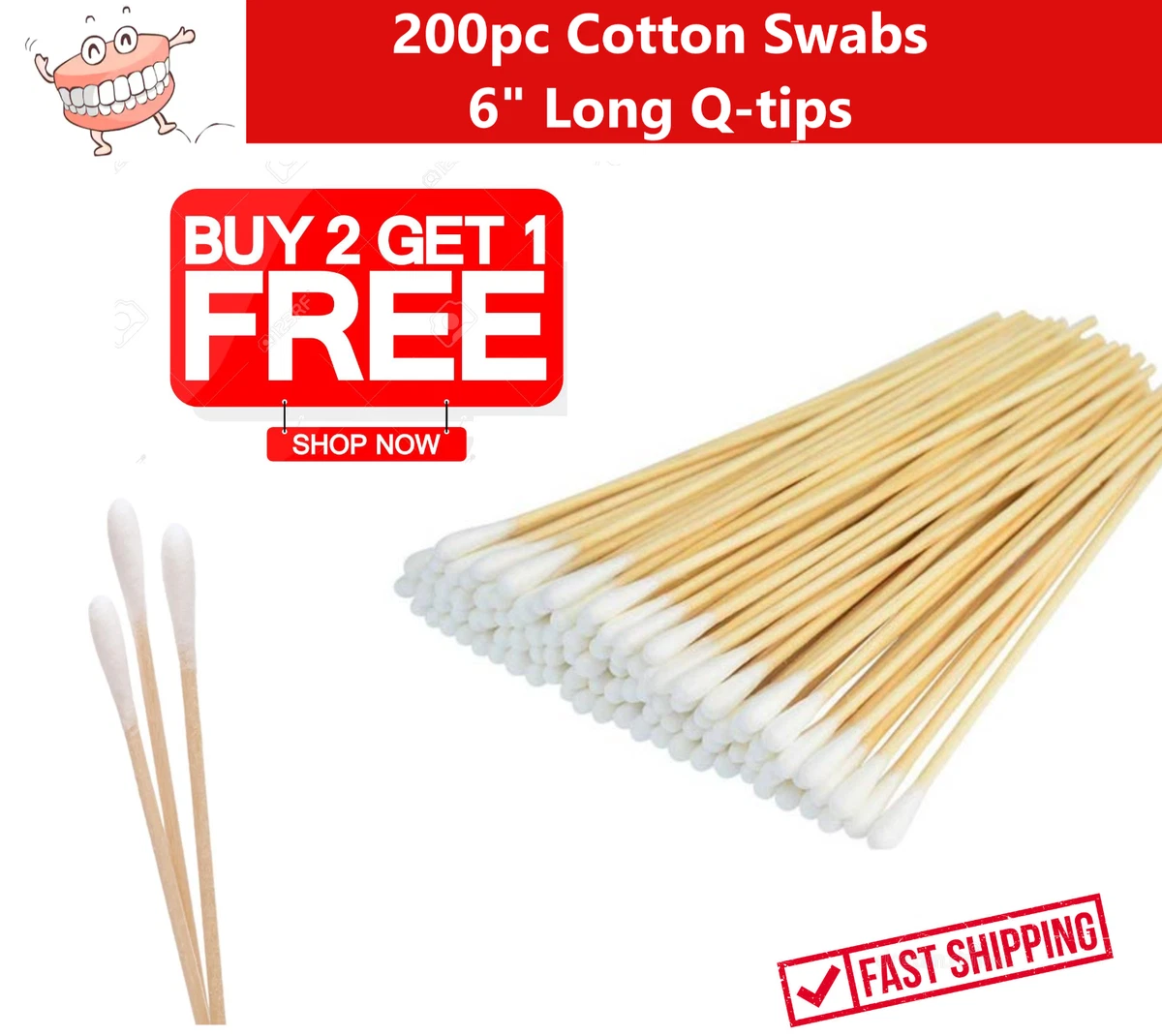 Long Wooden Q Tips