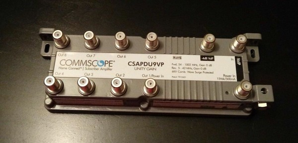 CSAPDU9VP 9 Port CommScope Cable Amplifier Faster Internet Phone ...