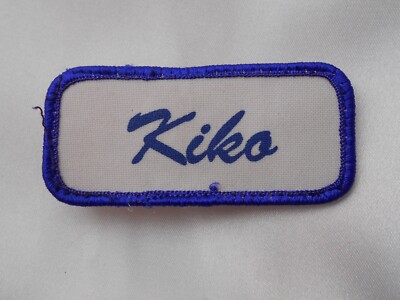 KIKO USED SILK SCREEN VINTAGE SEW ON NAME PATCH TAGS ASSORTED COLORS ...