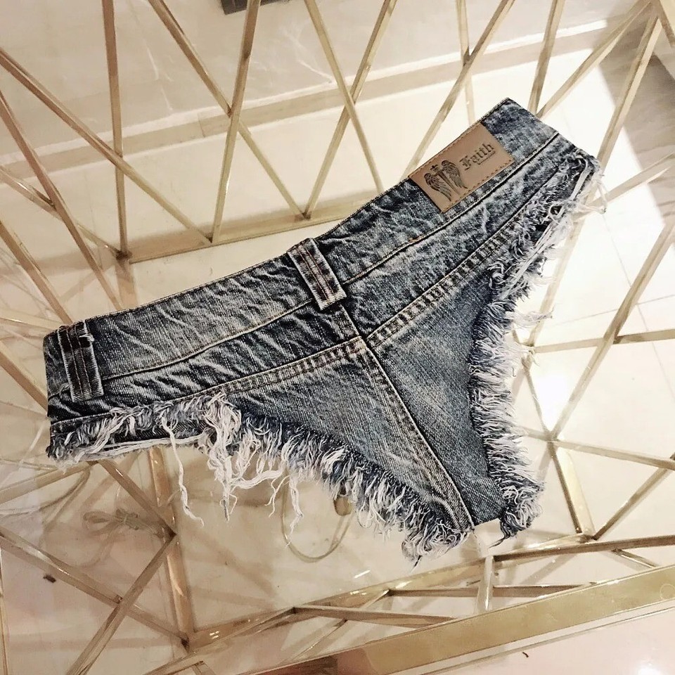 Sexy Women Mini Hot Pants Jeans Micro Shorts Denim Daisy Dukes Low ...