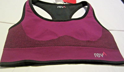 Rev Up Apparel Purple/Black Fully Lined Sports Bra Size Small | eBay