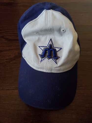 Seattle Mariners Vintage Logo Blue White Adjustable Baseball Hat Cap | eBay
