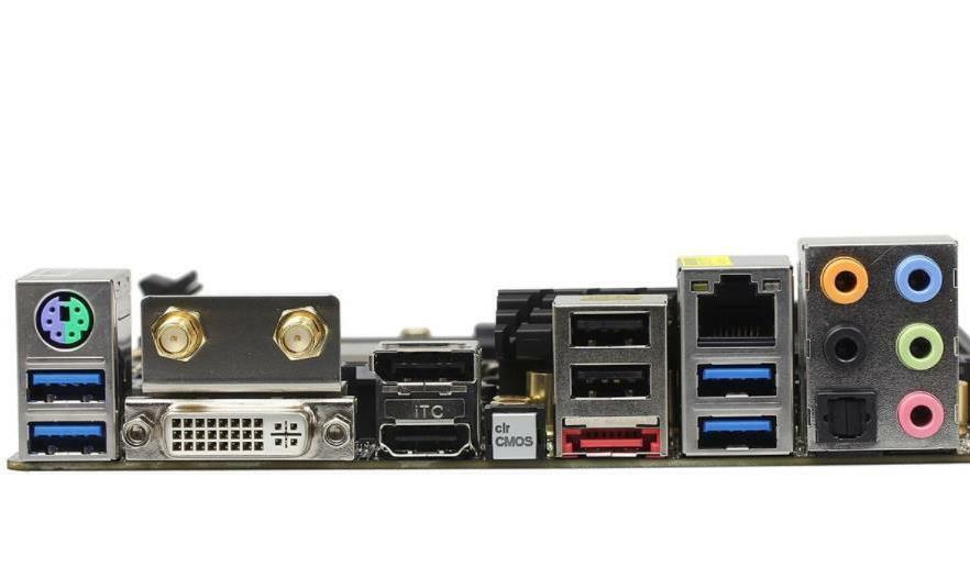 IO OEM ASRock Z77E-ITX Z77E ITX Motherboard Back plate rearbaffle I/O ...