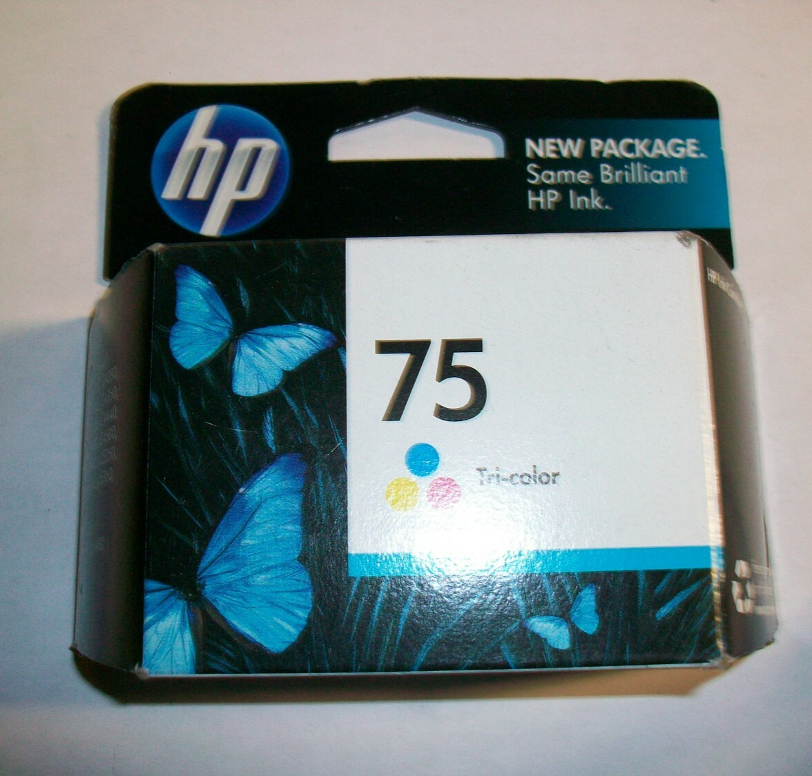 GENUINE HP 75 Tri Color Ink Cartridge CB337WN CB337W NEW SEALED! FAST ...