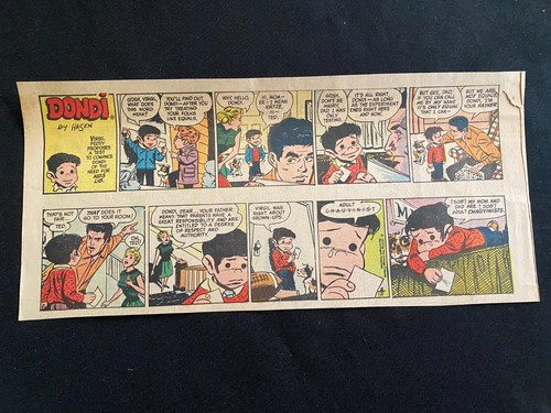 #07 DONDI by Irwin Hasen Lot of 45 Sunday Third Page Comic Strips 1972 ...