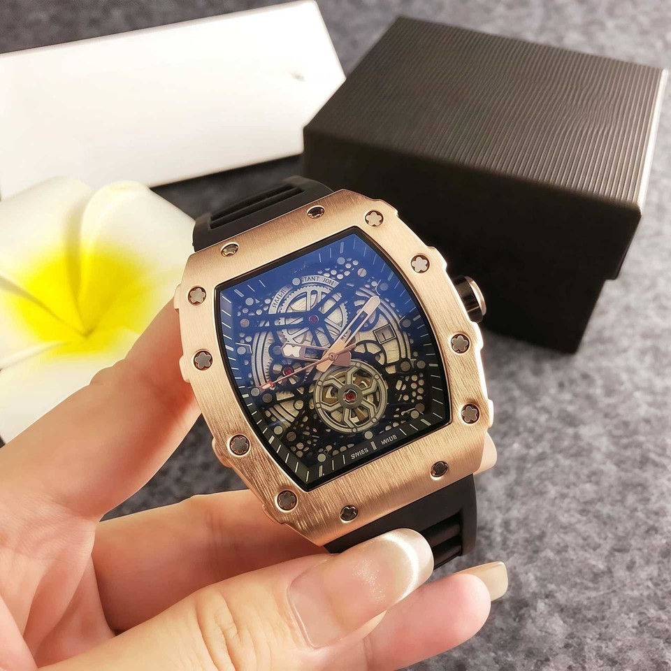 Men's Watch Barrel Fully Automatic Non-Mechanical Watch Tourbillon ...