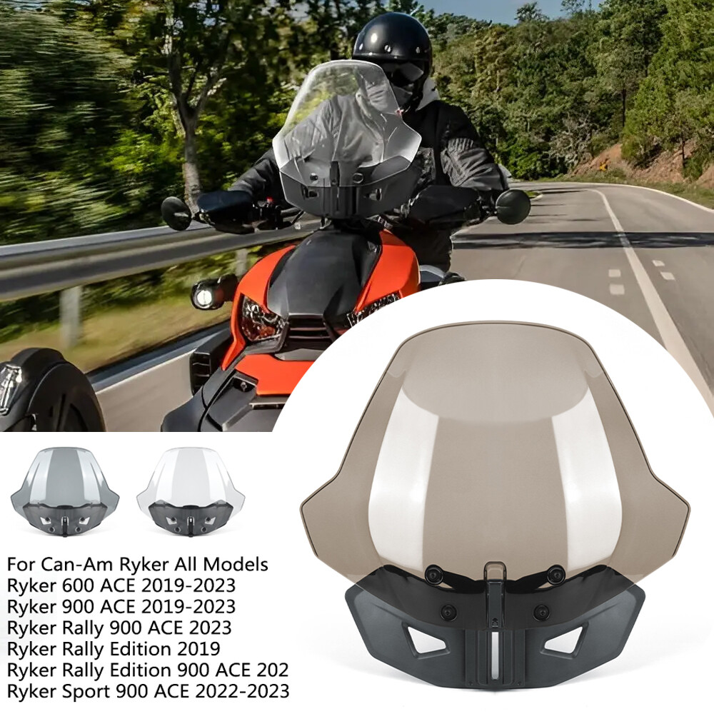 For Can Am Ryker 600 900 Rally 2019-2023 Sport Windshield Windscreen ...