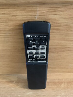 Sharp Infrared Remote Control Audio System RRMCG0103AWSA | eBay