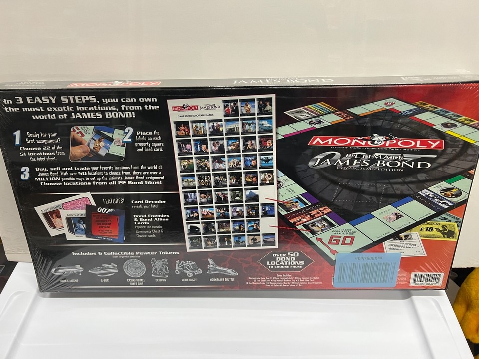 The Ultimate James Bond 007 Monopoly Game Collectors Edition New ...