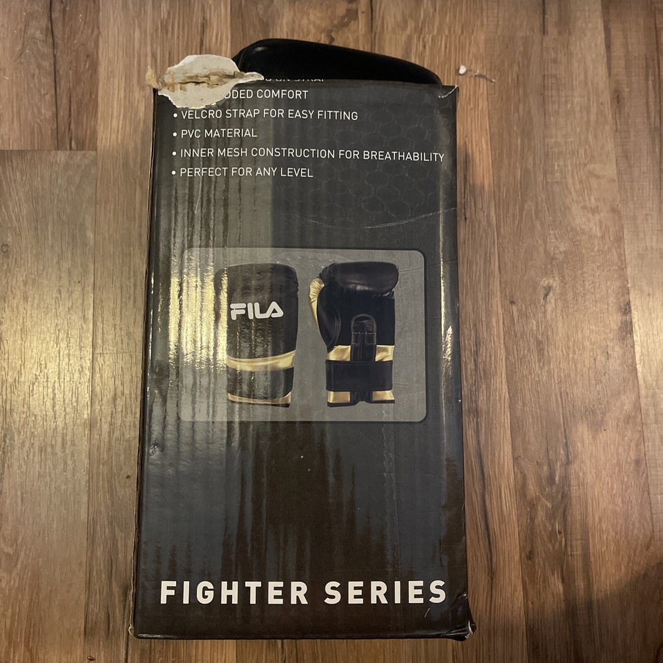 fila boxing gloves Fighter Series Black And Gold | eBay