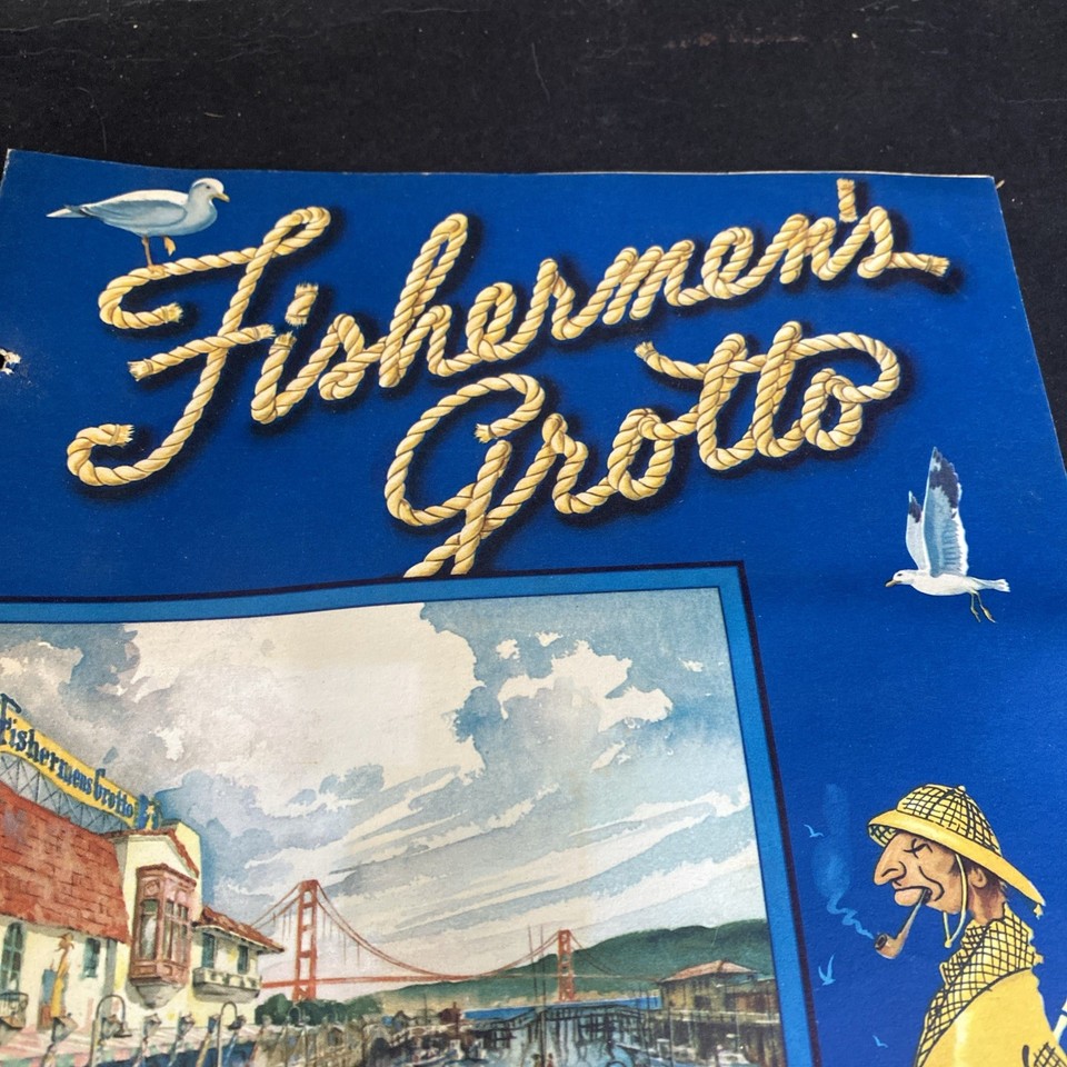 Fishermen’s Grotto Restaurant Menu No. 9 Fisherman's Wharf San ...