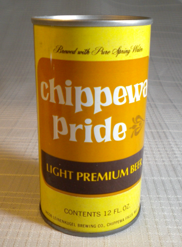 Chippewa Pride Beer Can (Brown Letters) Jacob Leinenkugel Brewing ...