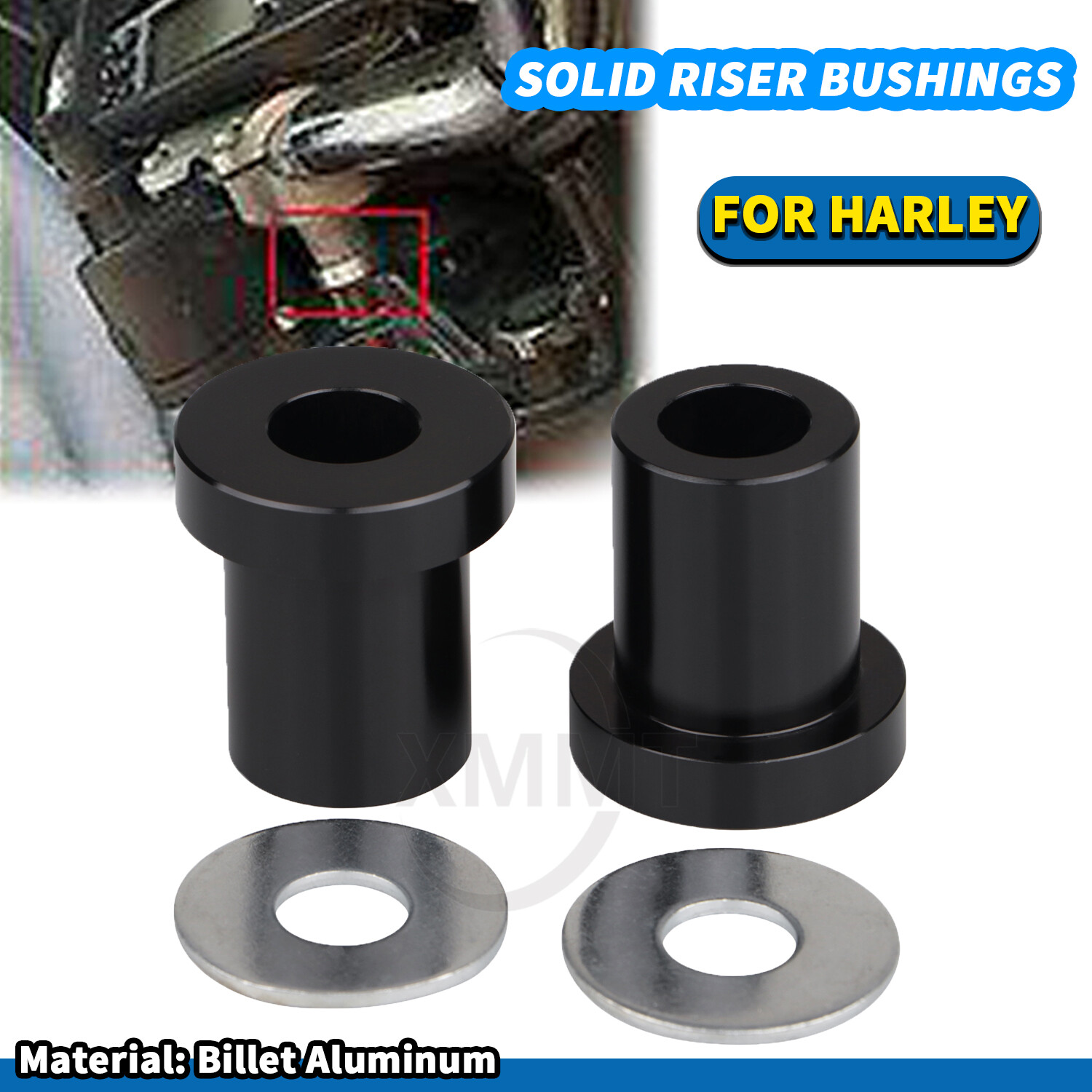 Solid Handlebar Riser Bushings For Harley Touring Road King Ultra ...