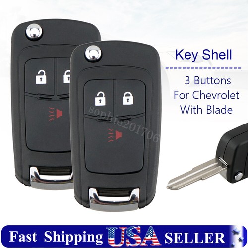 2 For 2012 2013 2014 2015 2016 Chevrolet Spark Flip Remote Key Fob ...