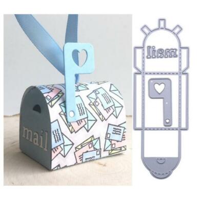 Foldable Mailbox Mail Word Heart Metal Cutting Dies DIY Scrapbooking ...