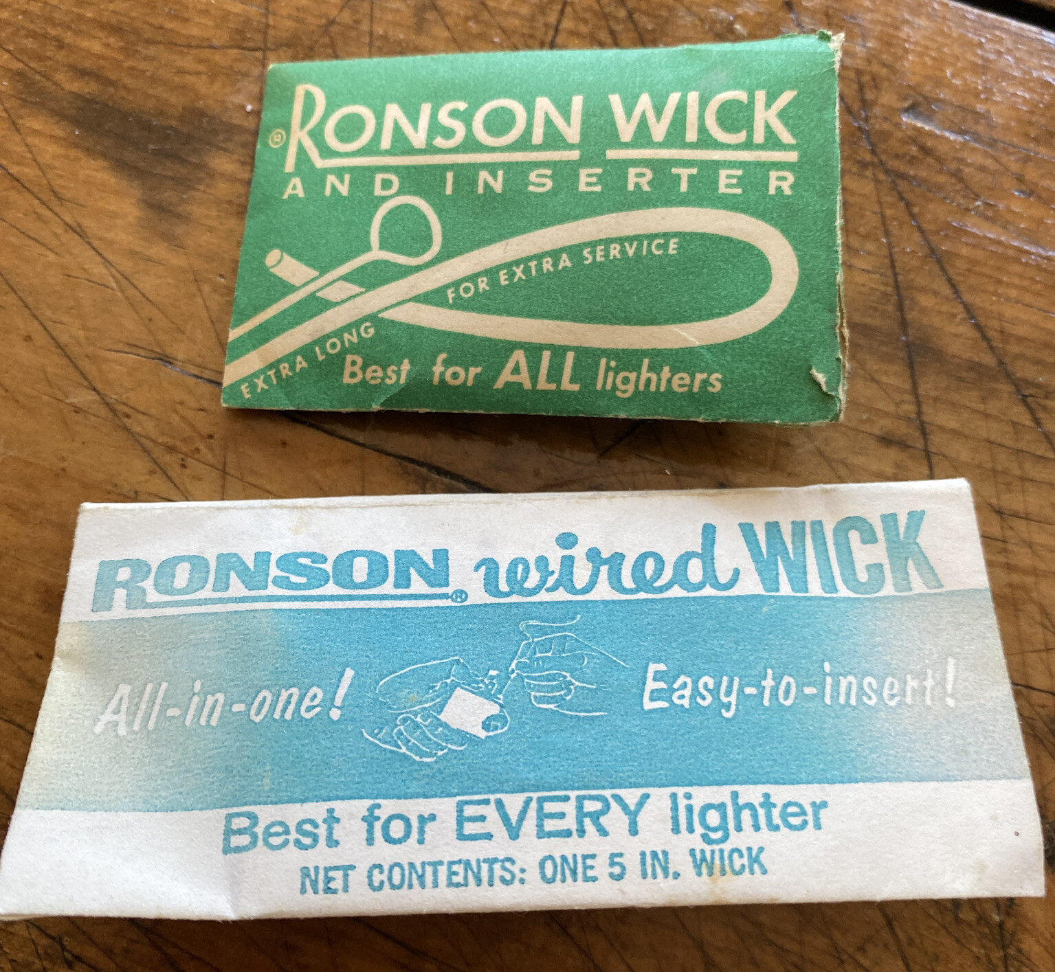 Lot of 2 packs Vintage Ronson Cigarette Lighter Wicks *READ* | eBay
