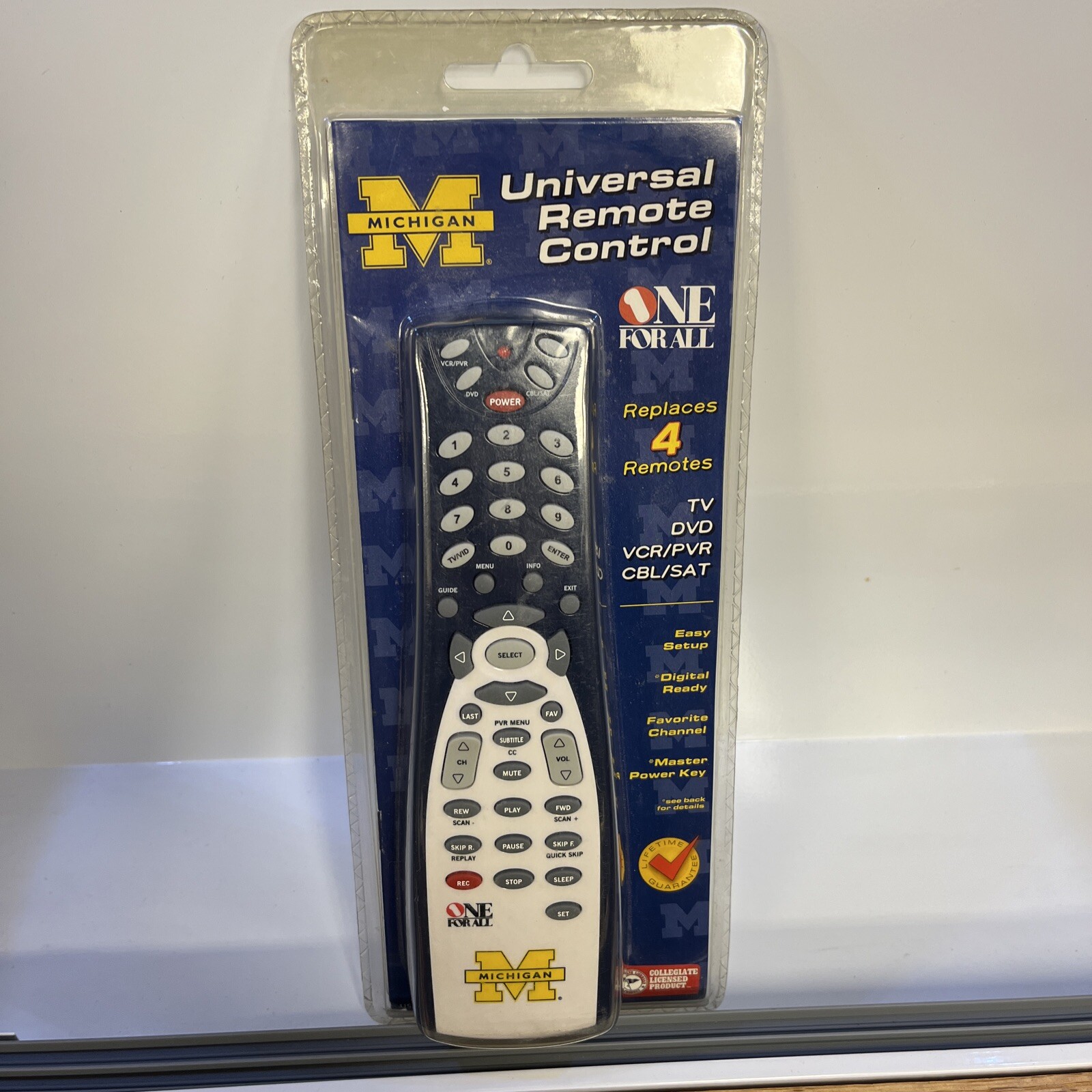 💥New One For All University of Michigan Universal 4 Device Remote ...