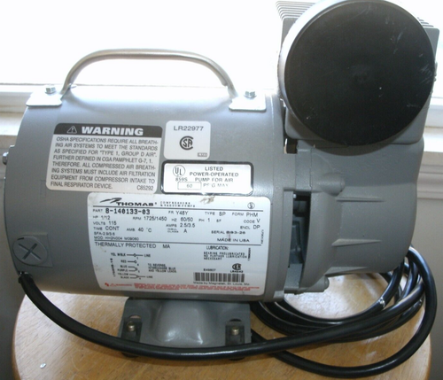 Thomas Compressor / Vacuum Pump LGH-106, Magnetek Motor, Excellent ...