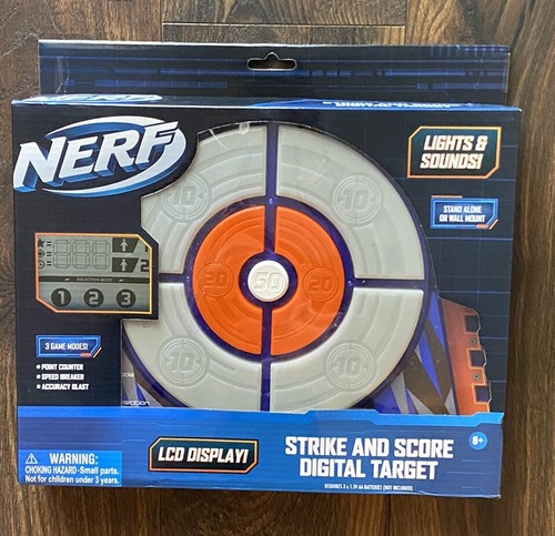 NERF Strike And Score Digital Light-Up Target With LCD Display ...