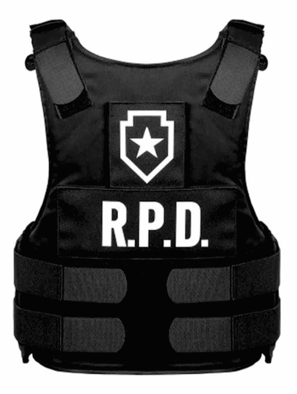 Leon Kennedy Tactical Vest RPD Black Jacket Resident Evil Cosplay ...