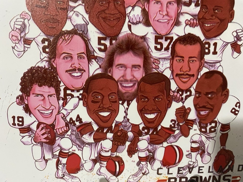 Miller Lite Beer Cleveland Browns Sign - Retro - NFL Football 80s 90s ...