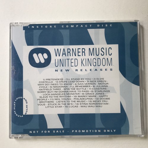 Warner Music United Kingdom Promo Cd 65 - Madonna Grace Jones Neil ...