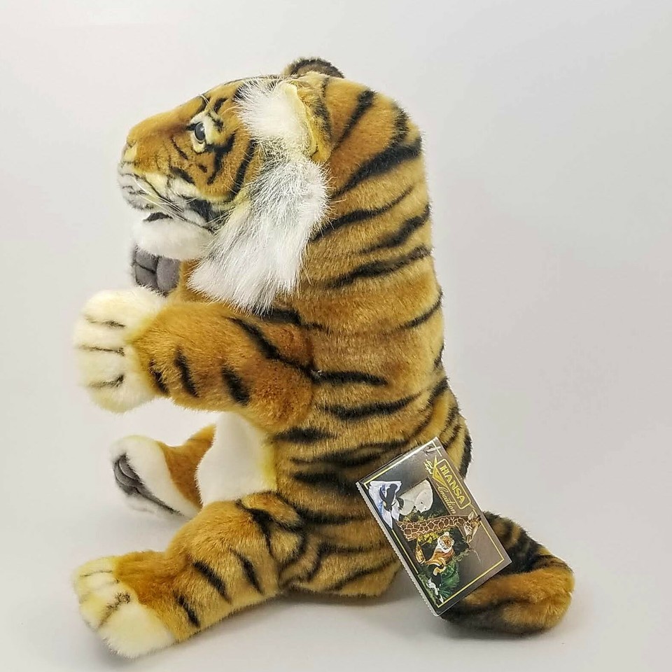 Tiger Hand Puppet Full Body Doll Hansa Real Looking Plush Animal ...