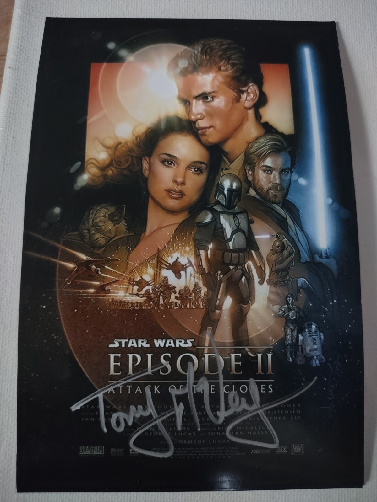 STAR WARS SALACIOUS B. CRUMB TONY MCVEY SIGNED ATTACK OF THE CLONES 4X6 ...