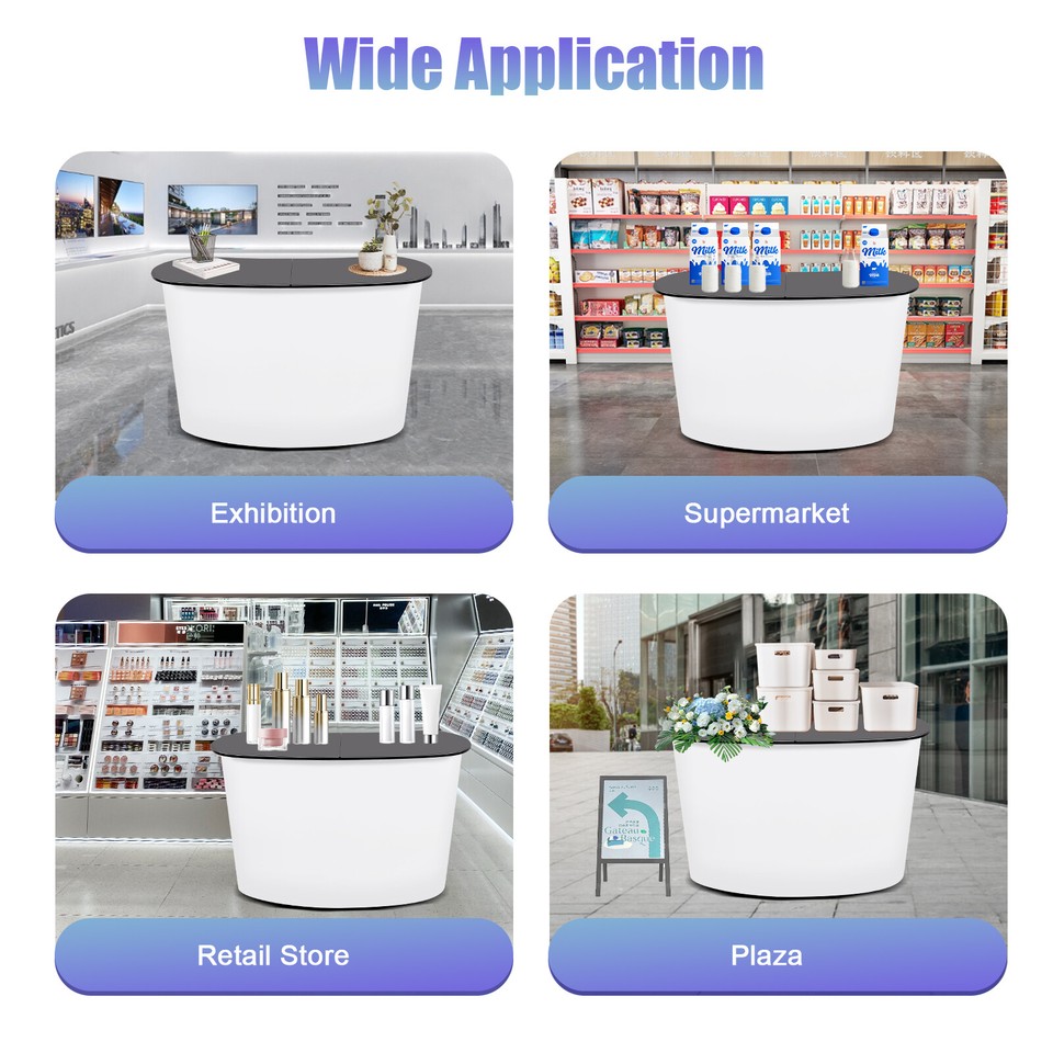 51" Portable Pop Up Table Podium Counter Trade Show Display Speech ...