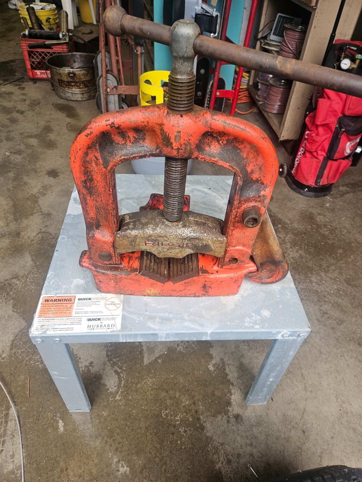 RIDGID 27 Bench Yoke Vise, 1/8-6 In Cap, 19 In. H 95691401106 | eBay