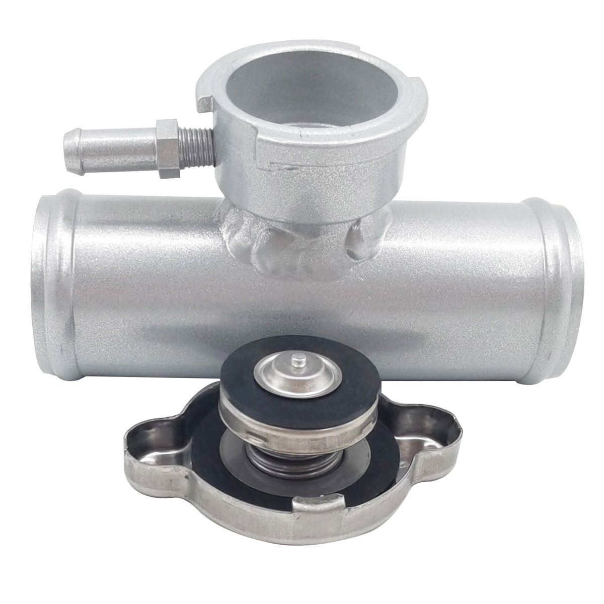 Aluminum Alloy InLine Radiator Hose Filler Neck Pipe 38mm 1-1/2" OD W ...
