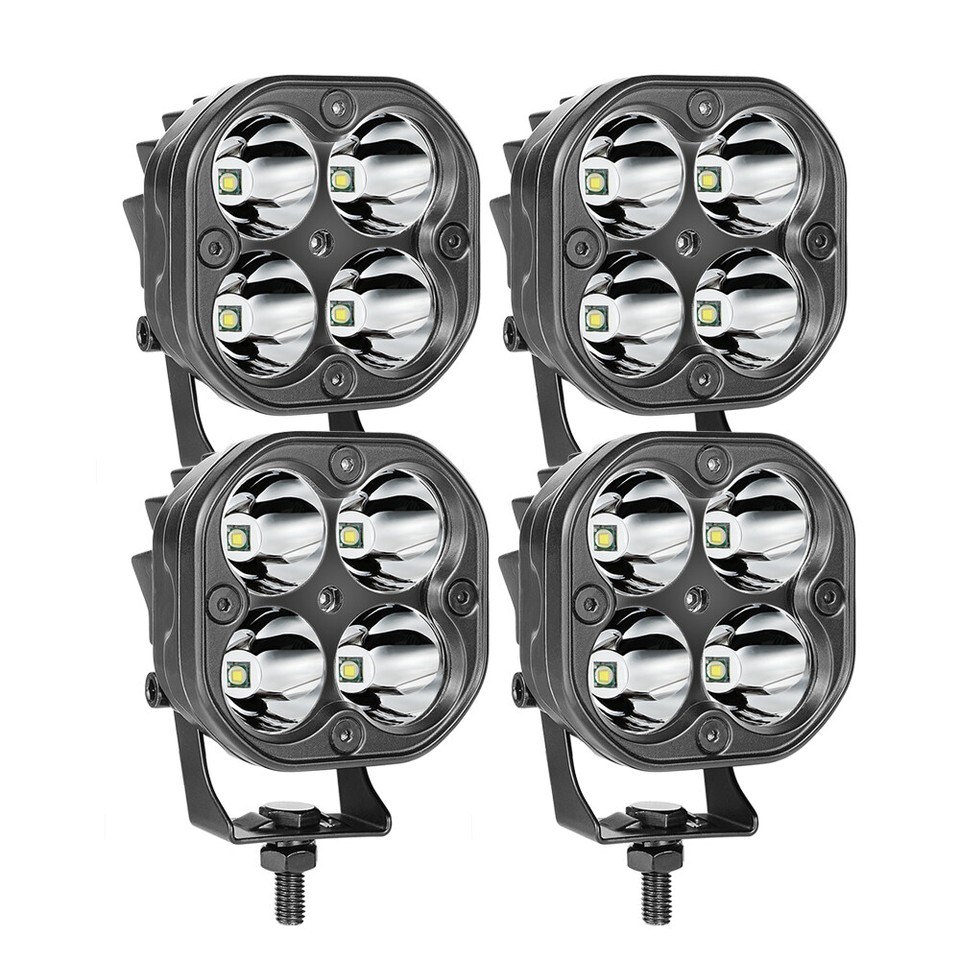2x 3inch LED Cube Pods Work Lights Offroad SUV Truck Driving Spot Flood ...