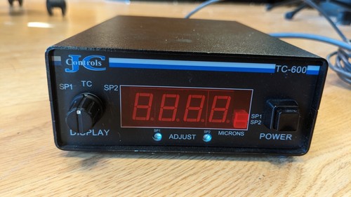 JC Controls TC-600 VACUUM CONTROLLER SP1, TC & SP2 Tested Working | eBay
