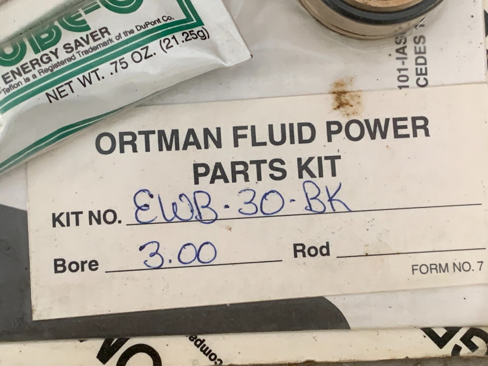 Ortman Fluid Power Parts Kit EWB-30-BK for 3.00" bore - for sale online ...