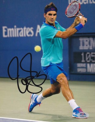 Roger Federer Tennis Legend Wimbledon Signed Autograph 8x10 Photo PSA ...