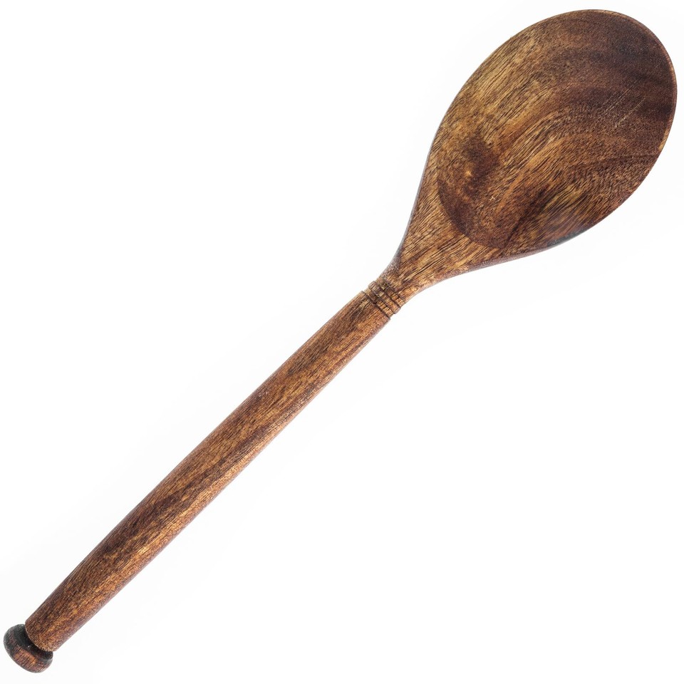 3pc Solid Acacia Wood Spoons and Skimmer Kitchen Utensils Set Cooking ...