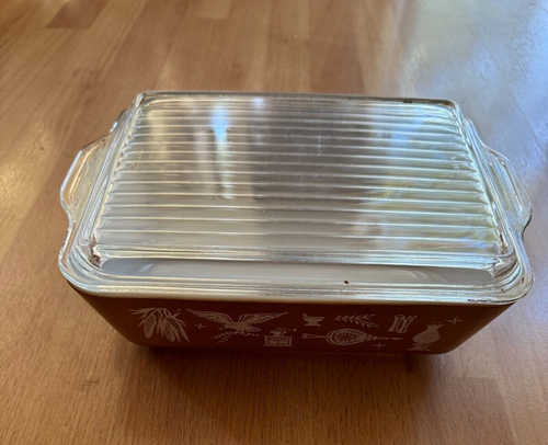 Brown Pyrex 0503 Ovenware Dish With 503C Lid 1 1/2 Quart 8.5” x 6.75 | eBay