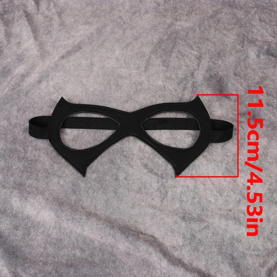 Black Gothic Harajuku Punk Sexy Cat PU Leather Eye Mask Masquerade Mask ...