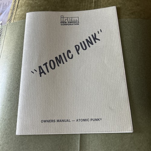 Original Factory Atomic Punk Irem Arcade Video Game Manual | eBay